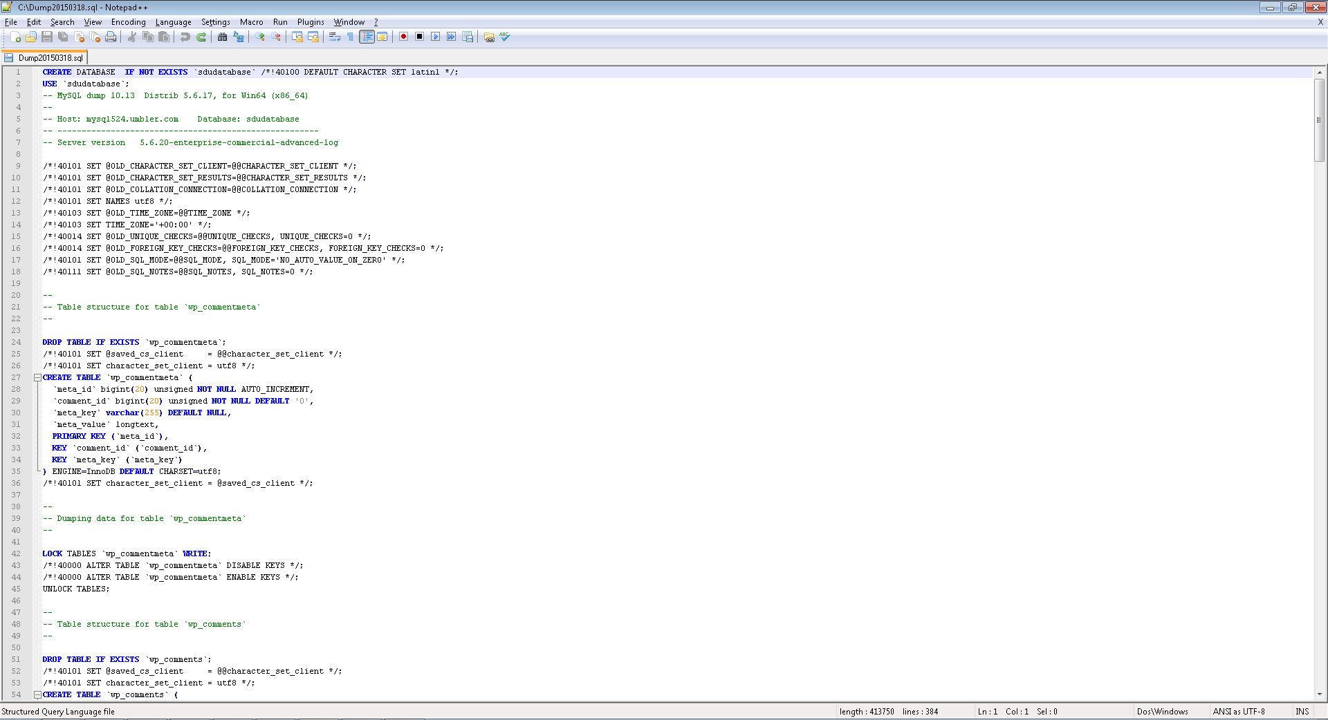MySQL: Importando/Exportando um banco de dados – Tutoriais Umbler