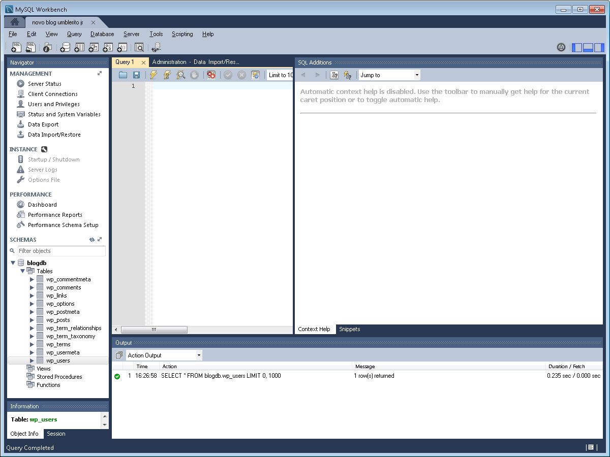 MySQL: Importando/Exportando um banco de dados – Tutoriais Umbler